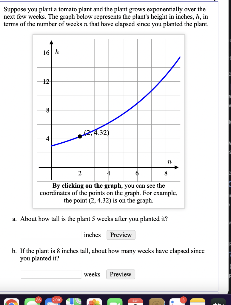 Solved Suppose you plant a tomato plant and the plant grows | Chegg.com