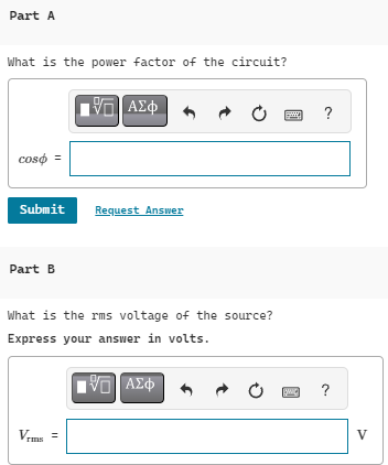 Solved In a series R−L−C circuit, R=220Ω,XC=340Ω and | Chegg.com