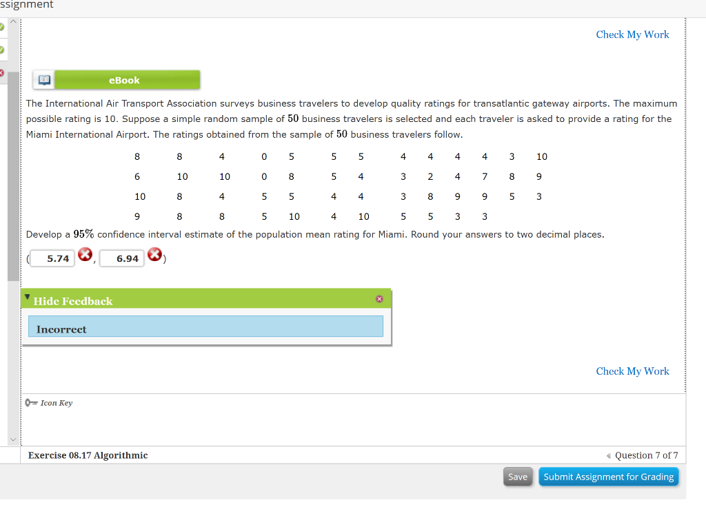 Solved ssignment Check My Work eBook The International Air | Chegg.com