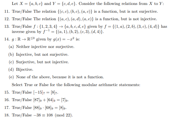 Solved Discrete Math. possible side note: when applying | Chegg.com