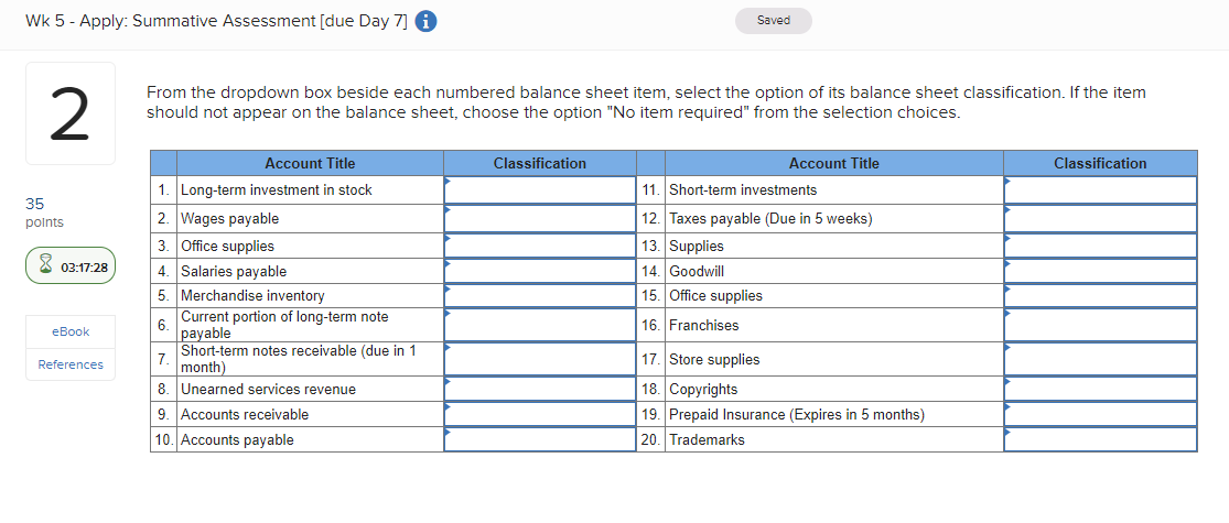 Solved Wk 5 - Apply: Summative Assessment [due Day 7] i 2 35 | Chegg.com