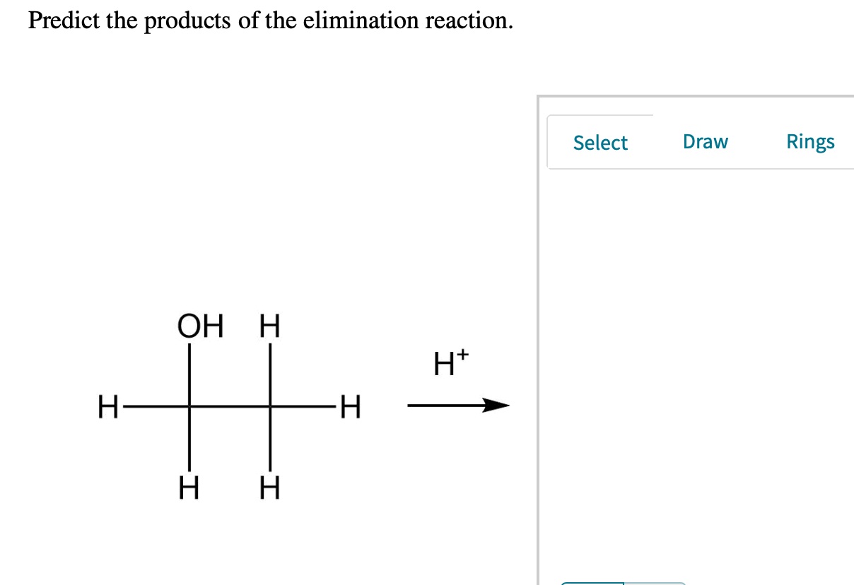 Solved Predict the products of the elimination reaction. | Chegg.com