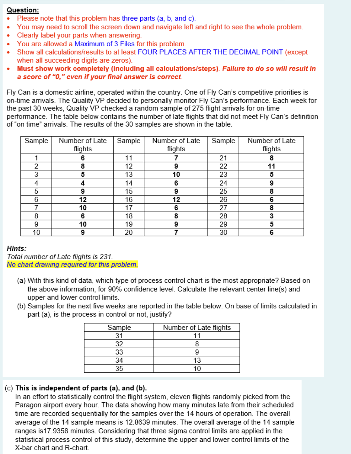 Solved Question:Please note that this problem has three | Chegg.com