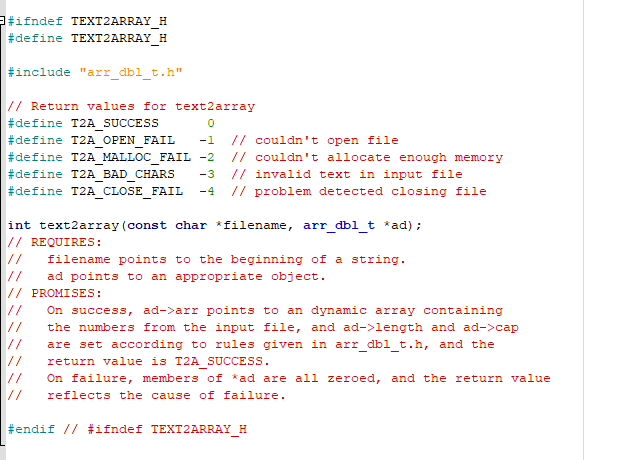 Solved Now study the code in text2array10A.c. Make a memory | Chegg.com