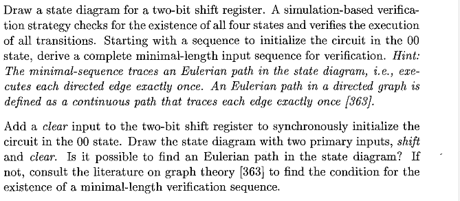 Solved Draw a state diagram for a two-bit shift register. A | Chegg.com