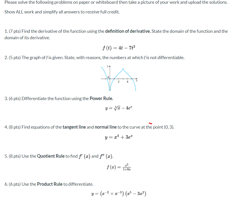 Solved Please solve the following problems on paper or | Chegg.com