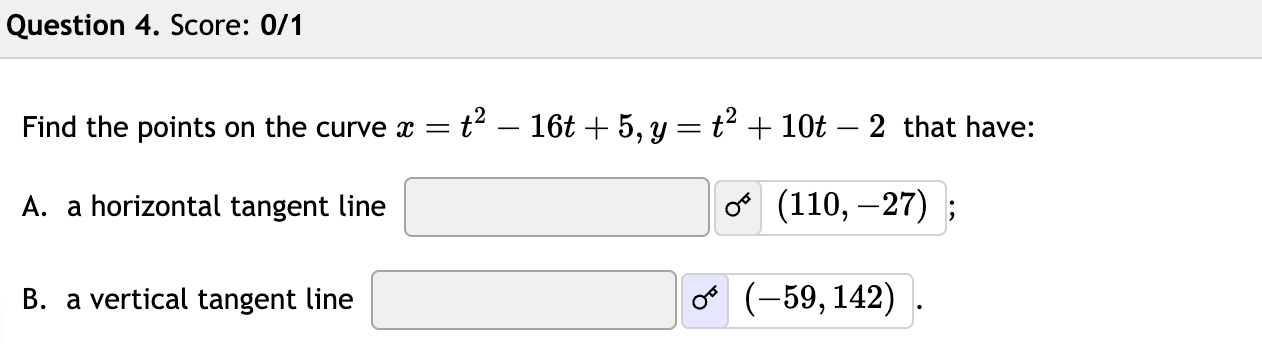 Solved Find the points on the curve x=t2−16t+5,y=t2+10t−2 | Chegg.com