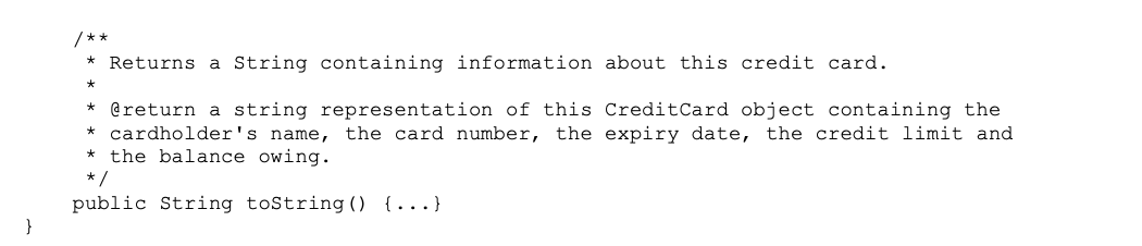 Solved (a) Define the fields (instance variables) for this | Chegg.com