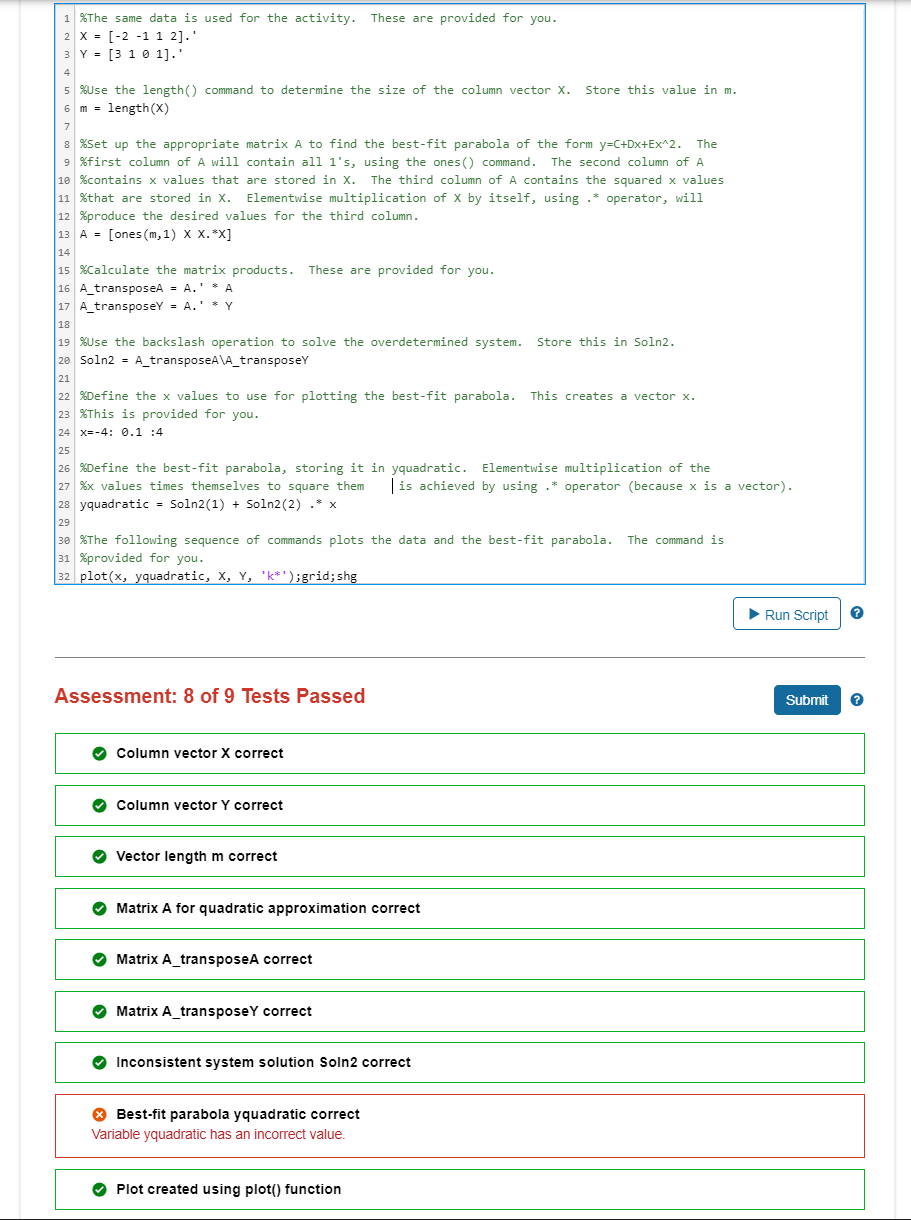 Solved Applied Linear Algebra, MatLab: I can not figure out | Chegg.com