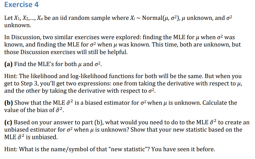 Solved Let X1,X2,…,Xn be an iid random sample where | Chegg.com