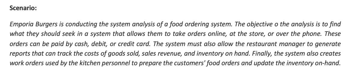 Solved ------------- Draw a Use Case diagram and | Chegg.com