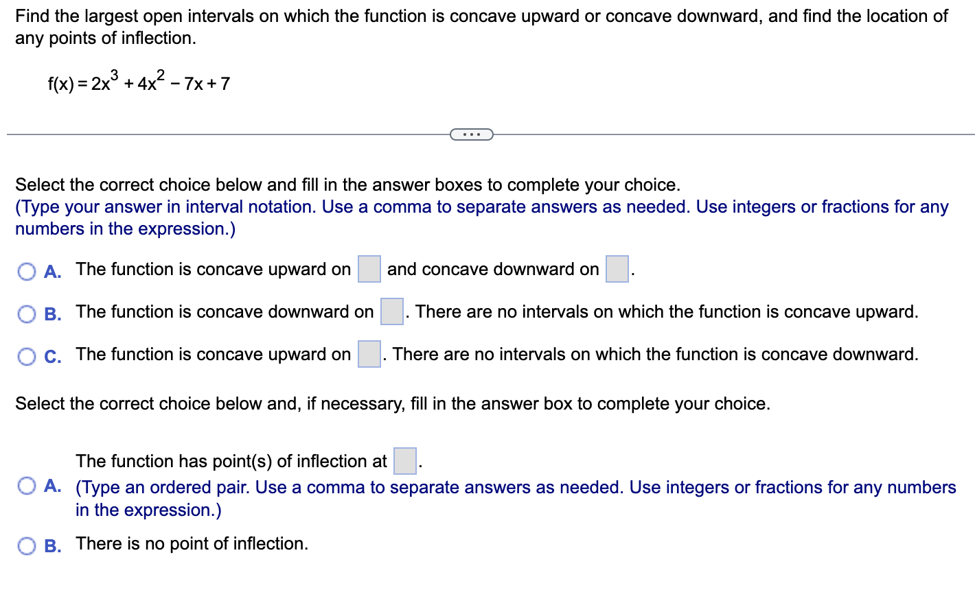Solved Find the largest open intervals on which the function | Chegg.com