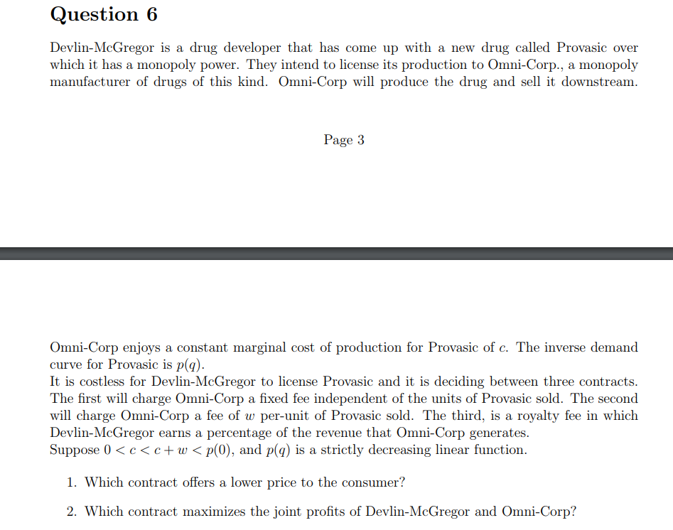 Solved Devlin-McGregor is a drug developer that has come up | Chegg.com