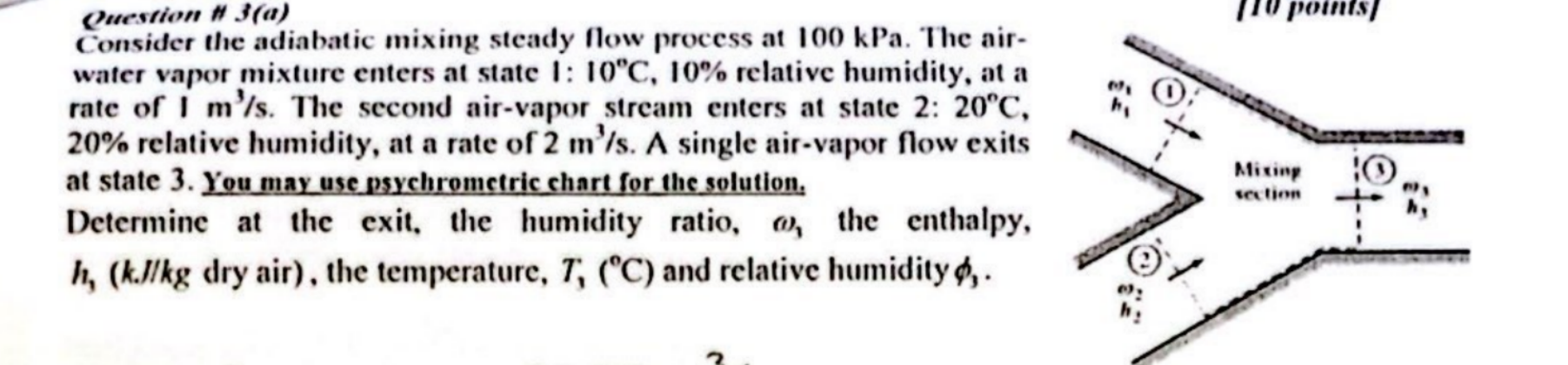 Solved Question H 3(a)\\nConsider the adiabatic mixing | Chegg.com