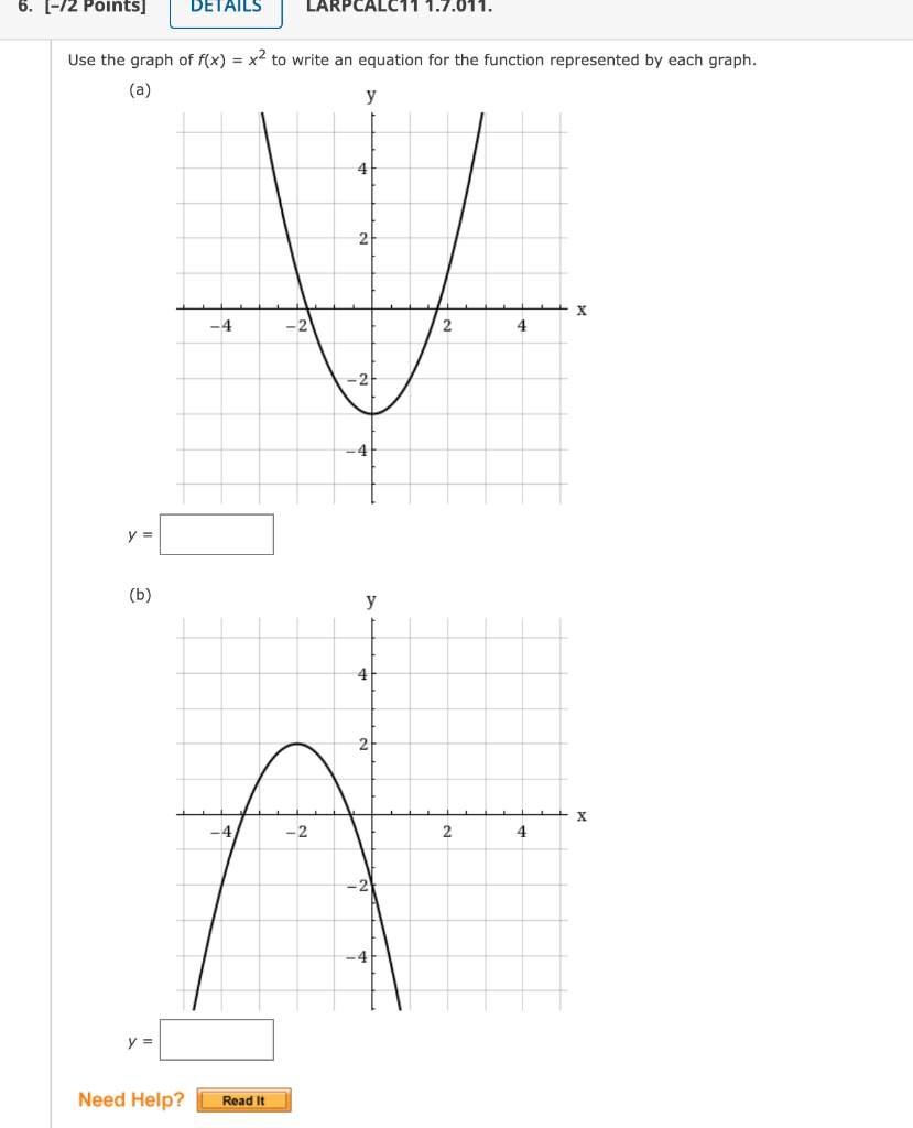 Solved 6. [-12 Points) DETAILS LARPCALC11 1.7.011. Use the | Chegg.com