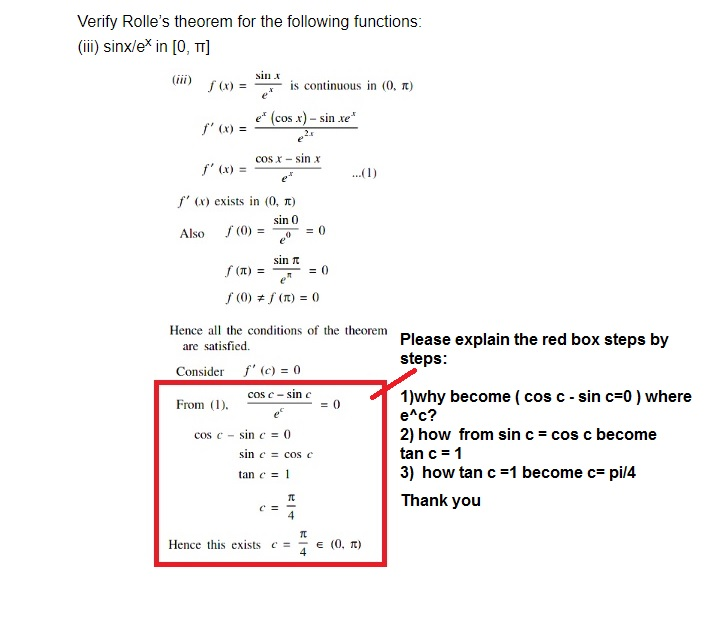 Solved Hope that you can explain the working in the red box | Chegg.com
