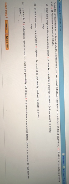 Solved -13 points er keyboard failures can be attributed to | Chegg.com