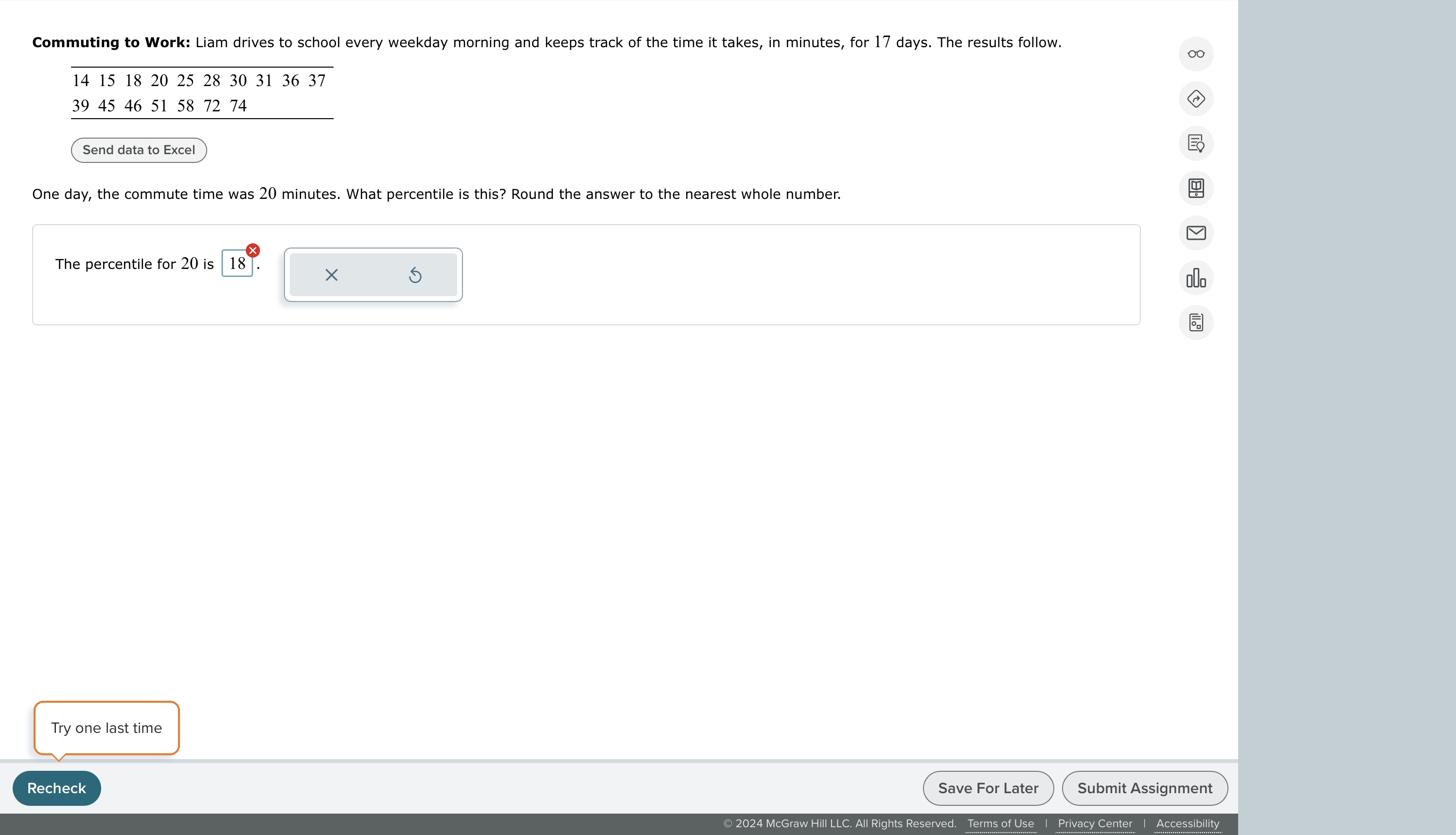 Solved Commuting to Work: Liam drives to school every | Chegg.com