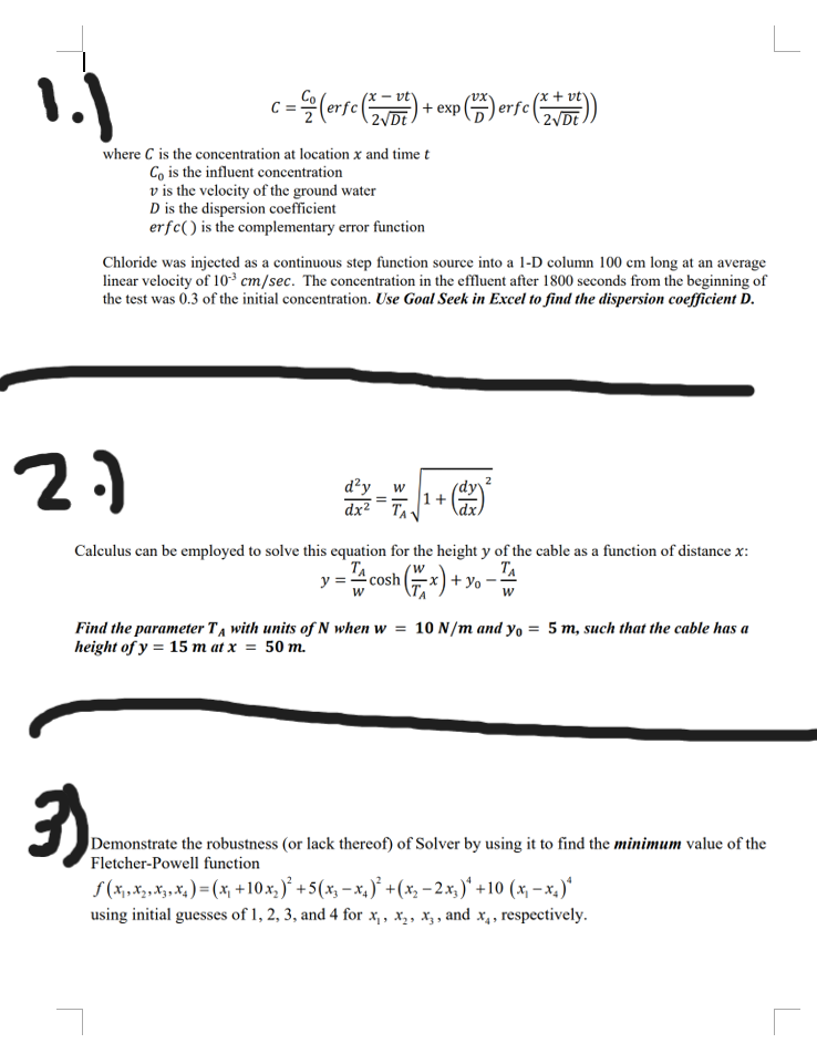 1.) C = core () + experre () C) (erse 2VDC where C is | Chegg.com