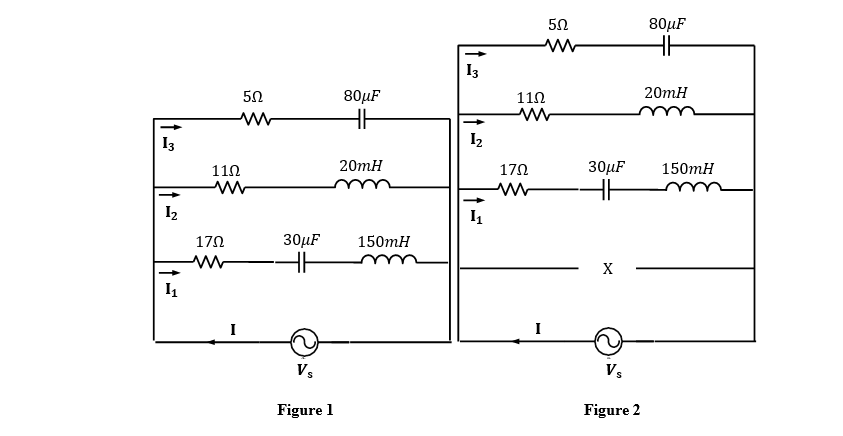 Solved Figure 1 Figure 2While the circuit in Figure 1 is | Chegg.com