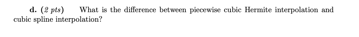 Solved Write short answers to the following equations. d. | Chegg.com