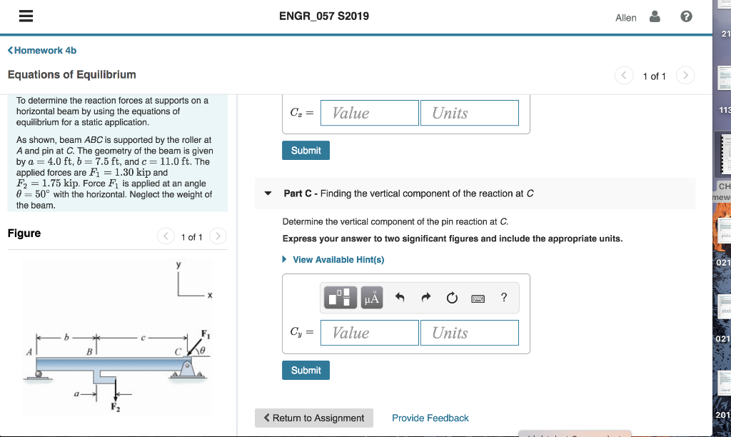 Solved As shown, beam ABC is supported by the roller at A | Chegg.com