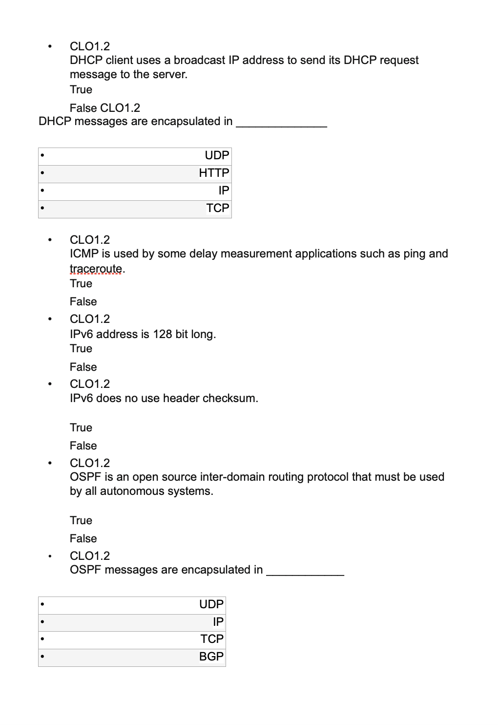 Solved CLO1.2 RIP is a routing protocol that can be used | Chegg.com