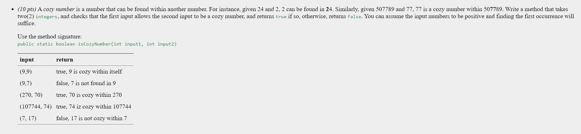 Solved false. You can assume the input number to be positive | Chegg.com