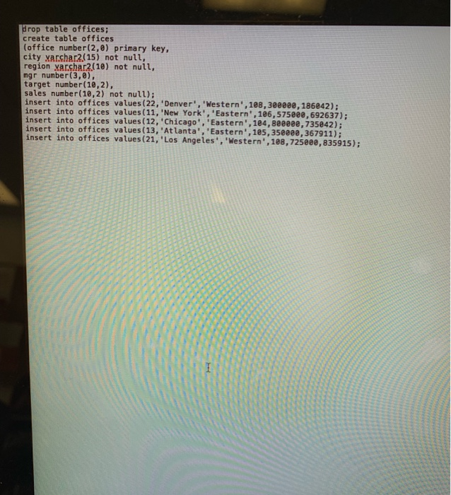Do the following SQL questions. The resulting columns | Chegg.com