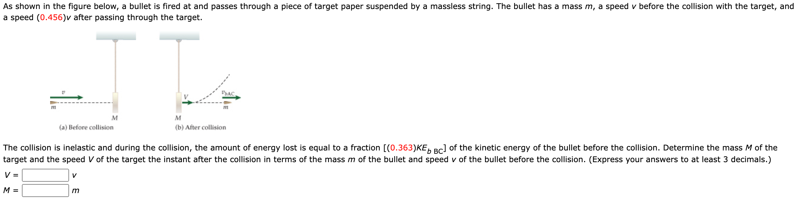 Solved V=M=vm | Chegg.com