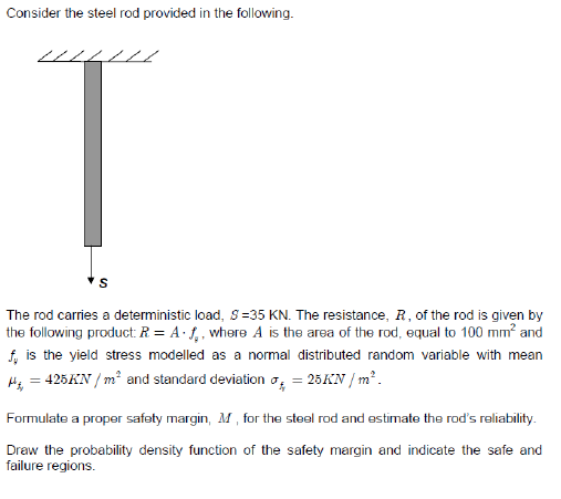 Solved Consider the steel rod provided in the following. The | Chegg.com
