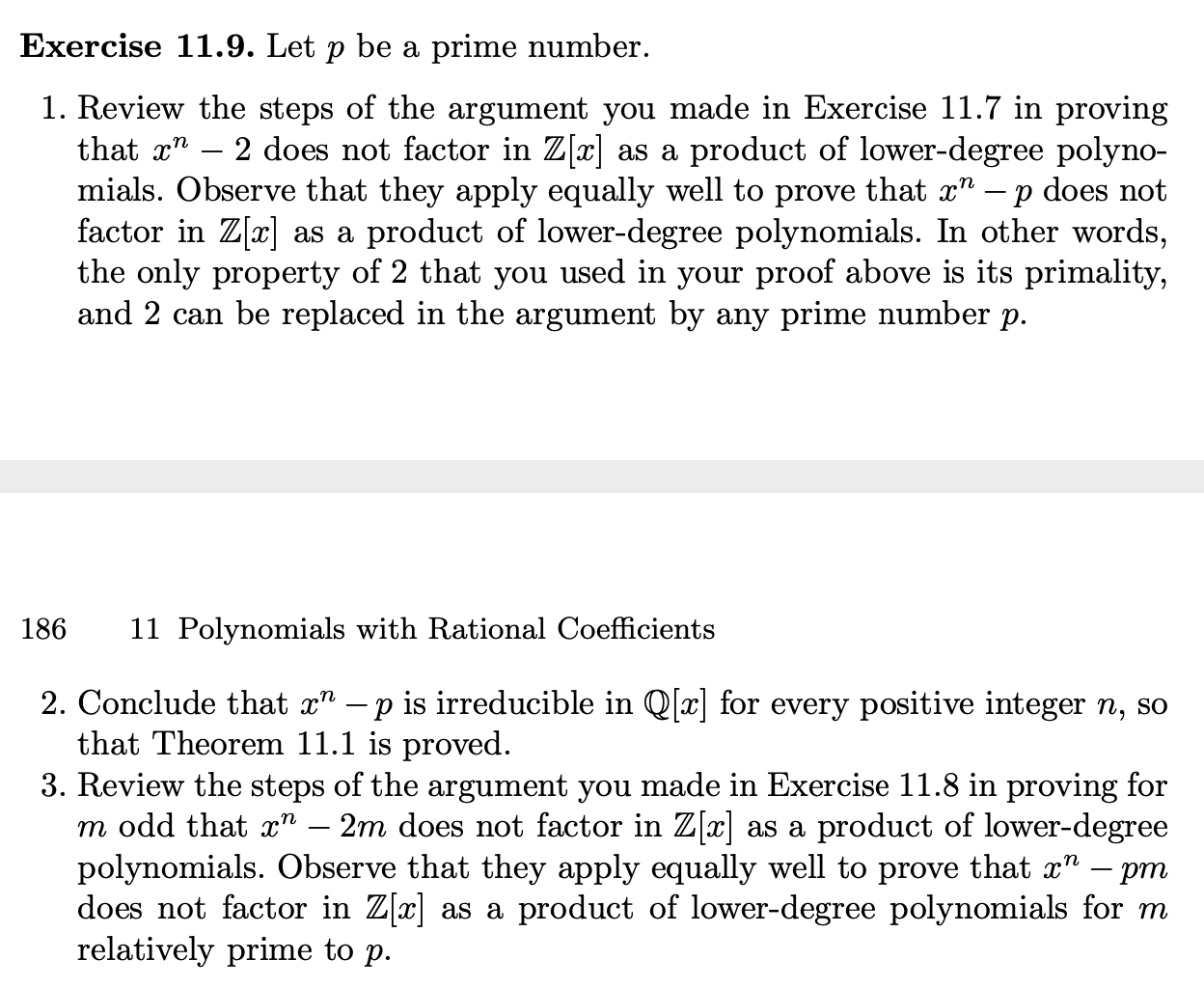 Solved Exercise 11 7 Let N Be An Integer Greater Than 1