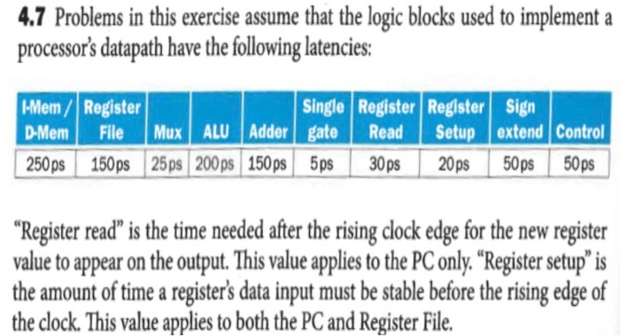 4.7 Problems in this exercise assume that the logic | Chegg.com
