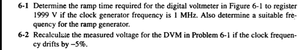 6-1 Determine the ramp time required for the digital | Chegg.com