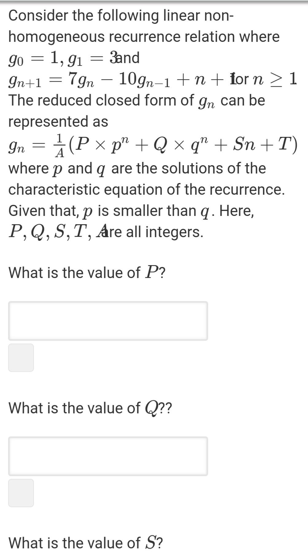 Solved In can be Consider the following linear non- | Chegg.com