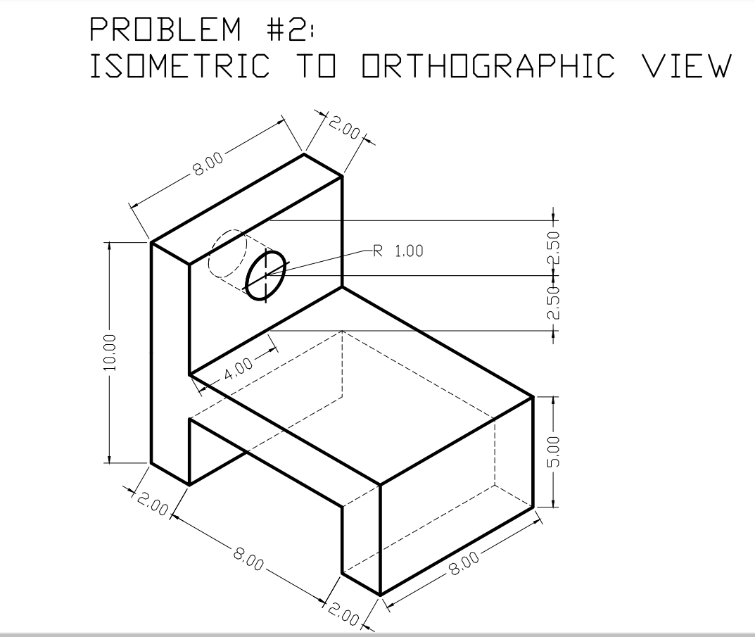 Solved Isometric to Orthographic, Would appreciate it if you | Chegg.com