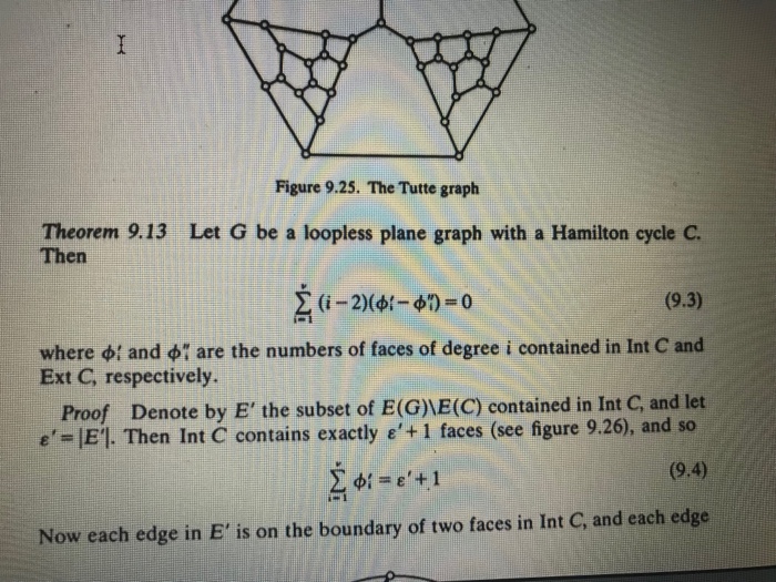 5. Using Theorem 9.13 from Bondy and Murty, show that | Chegg.com