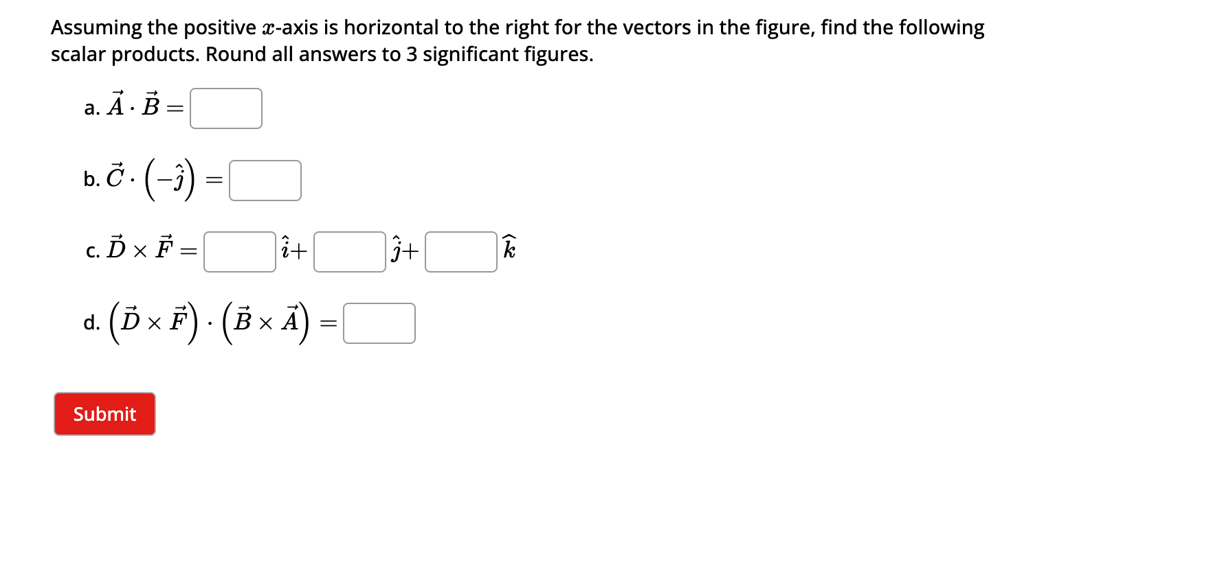 Solved Assuming the positive x-axis is horizontal to the | Chegg.com