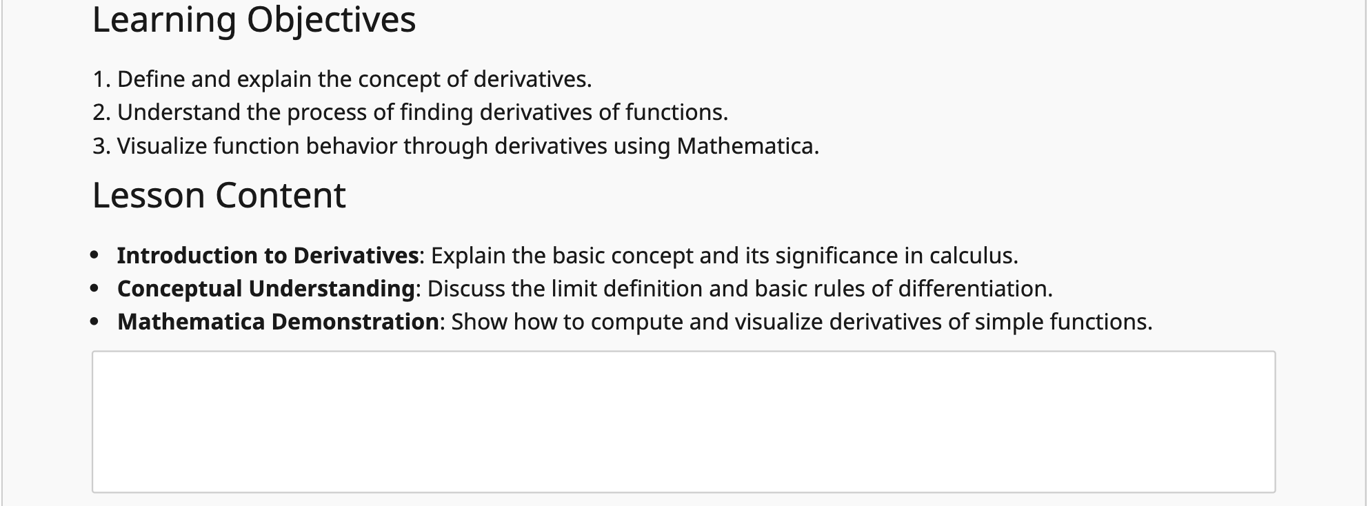 Solved Lesson Content - Introduction to Derivatives: Explain | Chegg.com