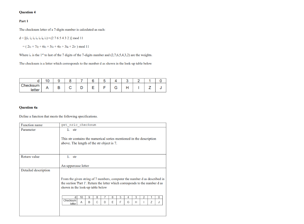 Question 2. Question 2a. Define a class Inventory | Chegg.com
