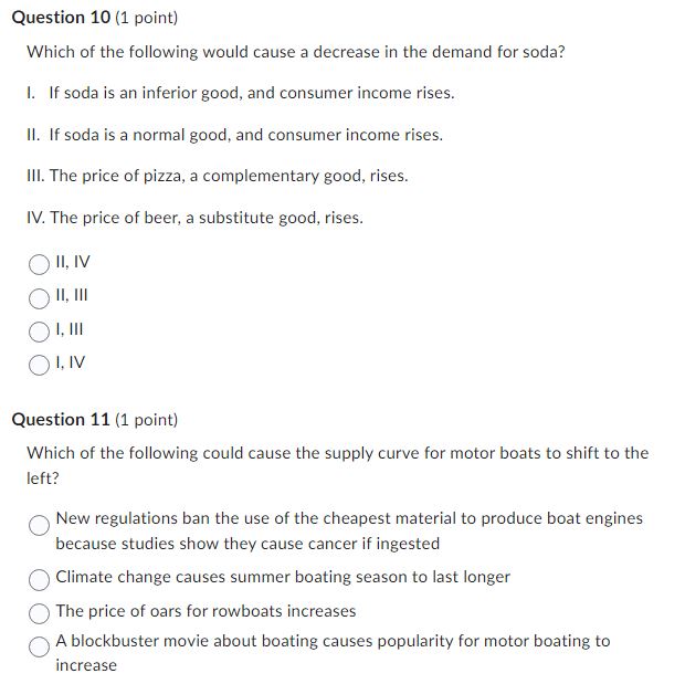 Solved Which of the following could cause the supply curve | Chegg.com