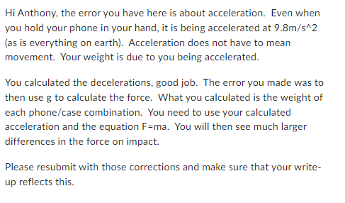 SNHU PHY 150 5-2 Project Two: Newton's LawsI've | Chegg.com