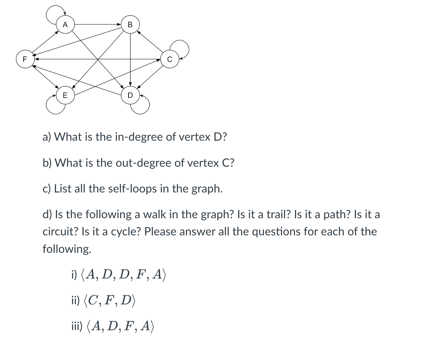 Solved Please only answer question d. Is the following a | Chegg.com