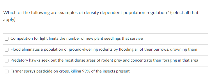 Solved Which of the following are examples of density | Chegg.com