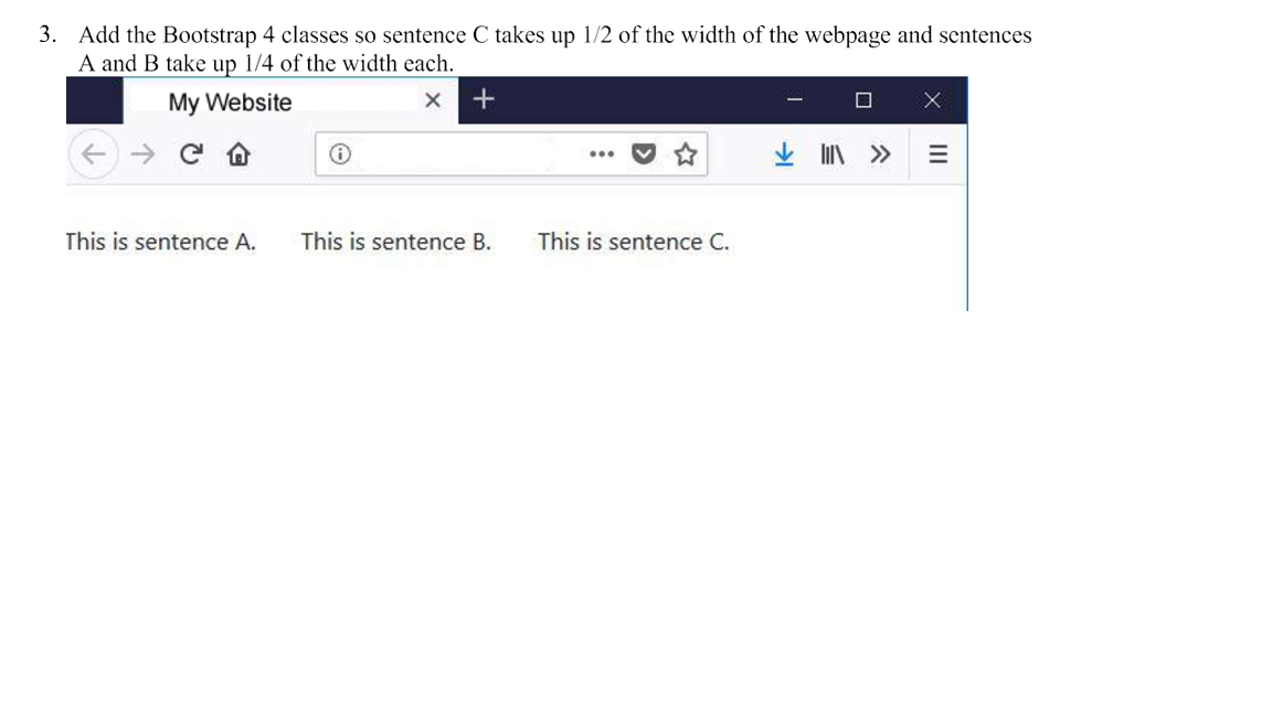 Solved 2. Bootstrap HTML for Bootstrap Sample Questions | Chegg.com