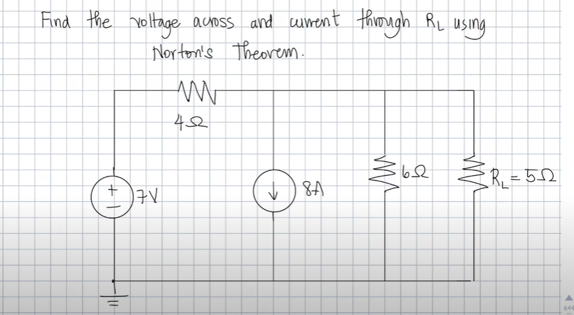 Solved Find the voltage across and current through RL | Chegg.com