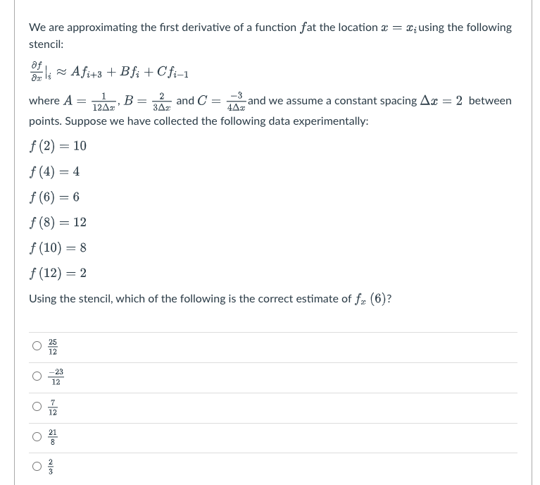 Solved 8x 2 and C = 3Δη We are approximating the first | Chegg.com