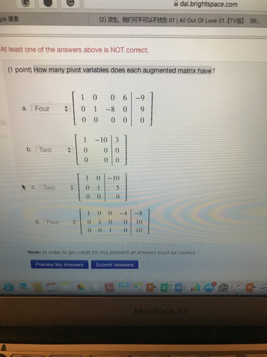Solved reduce the following augmented matrix to echelon form | Chegg.com