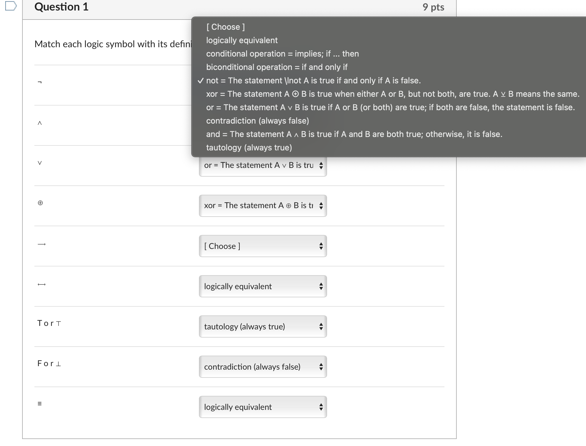 Solved Match each logic symbol with its defin | Chegg.com