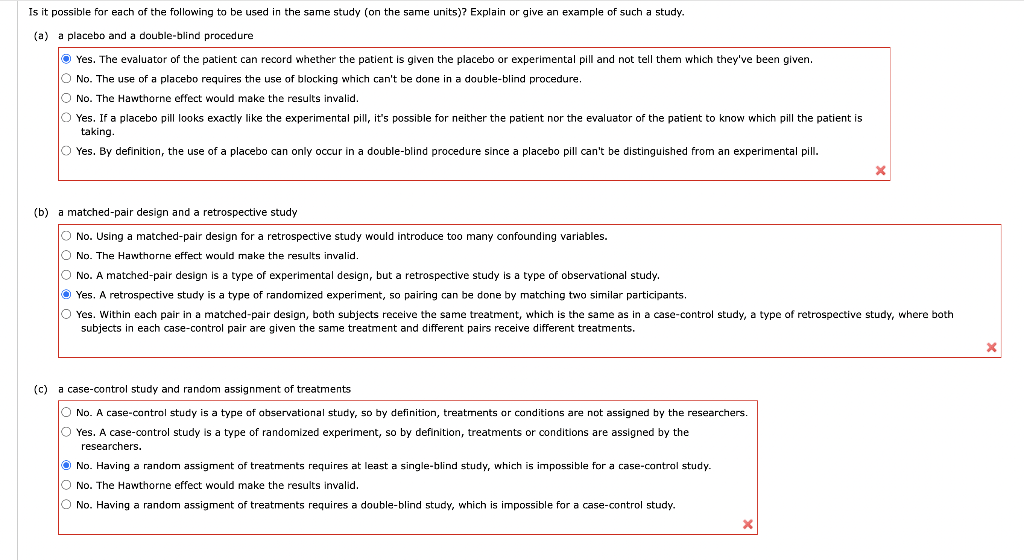 Solved Could you give the correct answers and explanation | Chegg.com